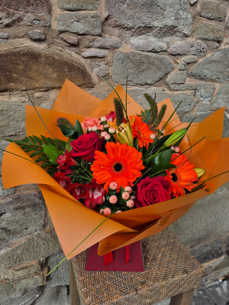 Amber Bouquet – Lorna Davies Florist